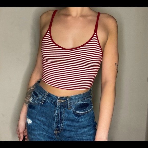 Forever 21 | Tops | F2 Striped Crop Tank | Poshmark